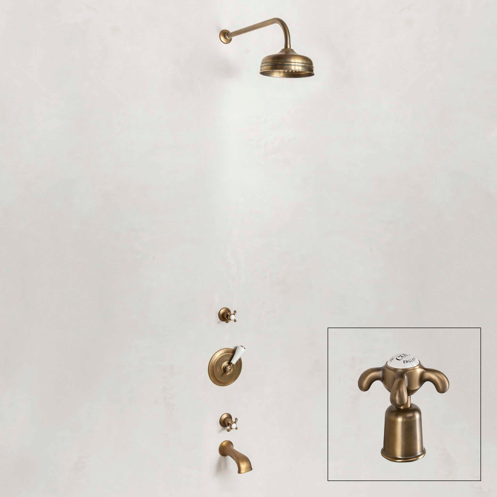 Concealed Shower Set and Bath Filler - Teardrop Handle – Witt And Berg