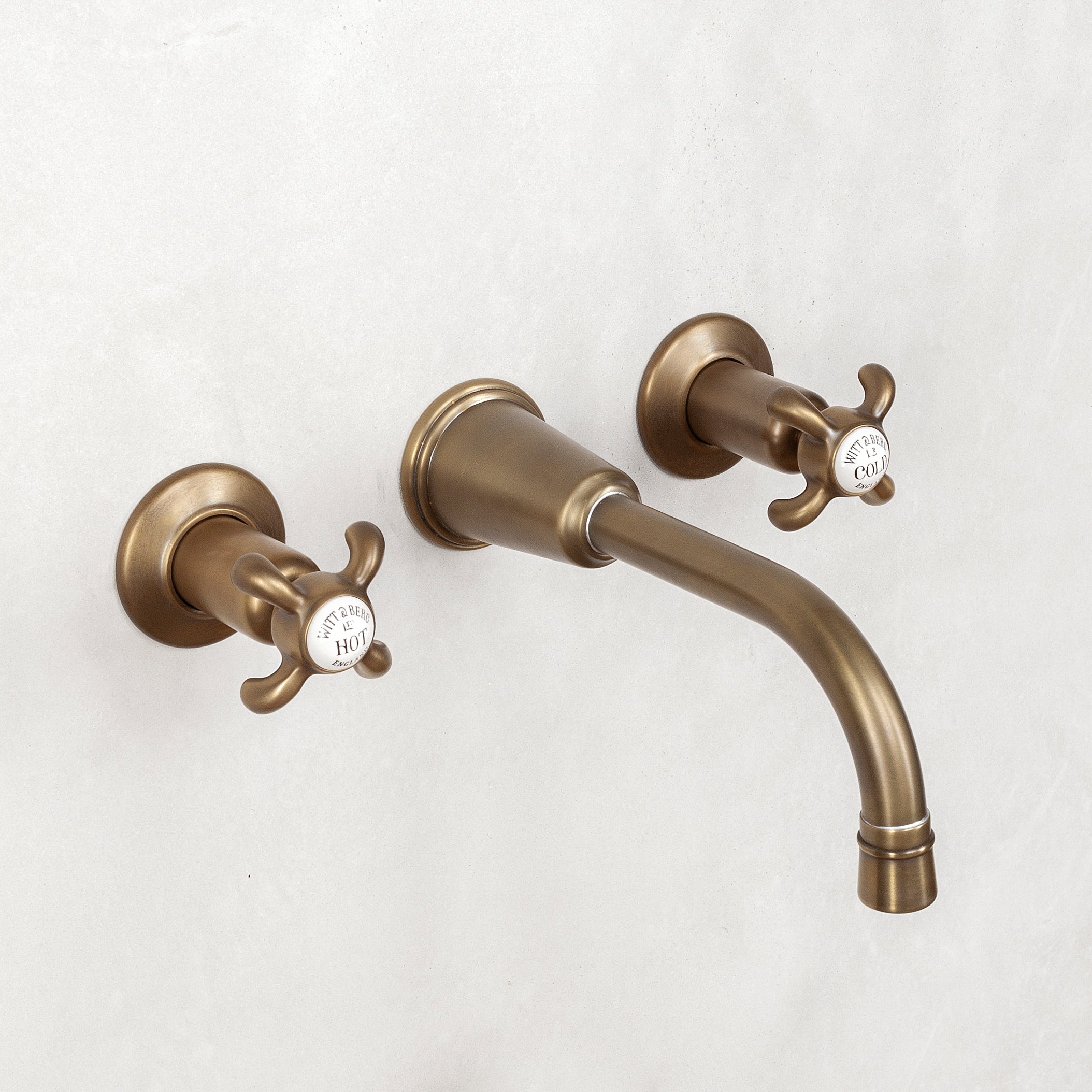 Wall Mount 3 Hole Basin Tap - Teardrop Handle – Witt And Berg