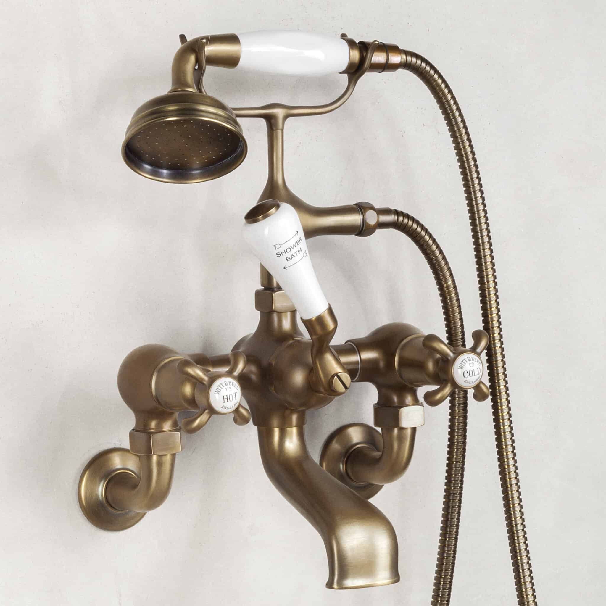 Wall Mount Bath Shower Mixer - Teardrop Handle – Witt And Berg